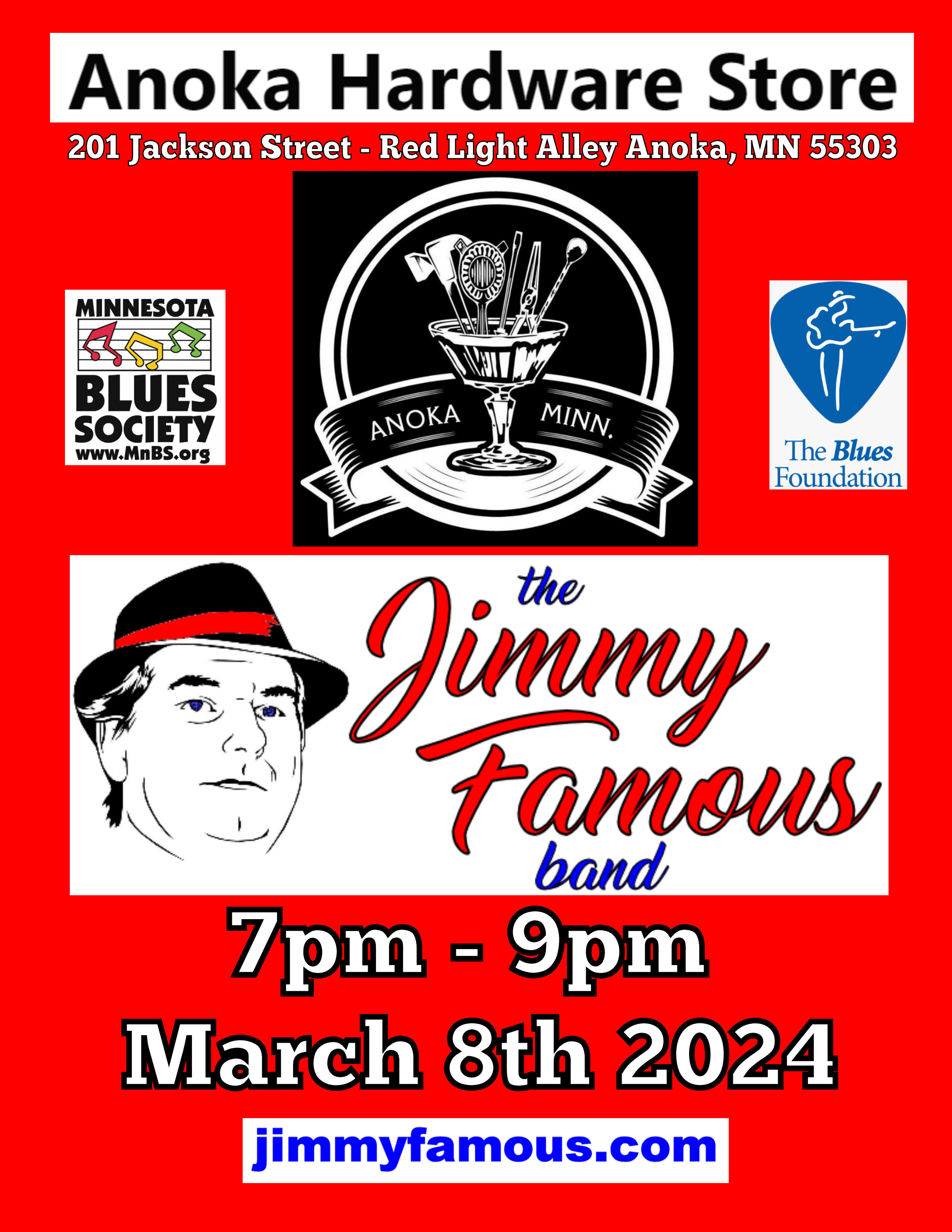 Calendar – the Jimmy Famous band